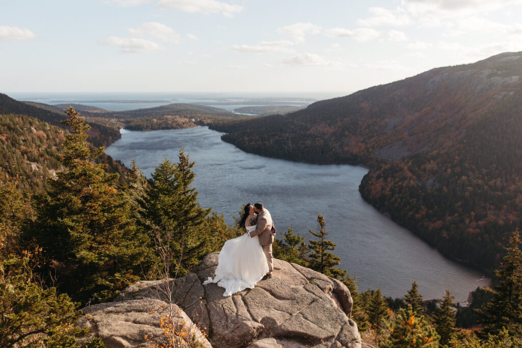 Fall Hiking Elopement in Acadia National Park - Sarah Weston Photography